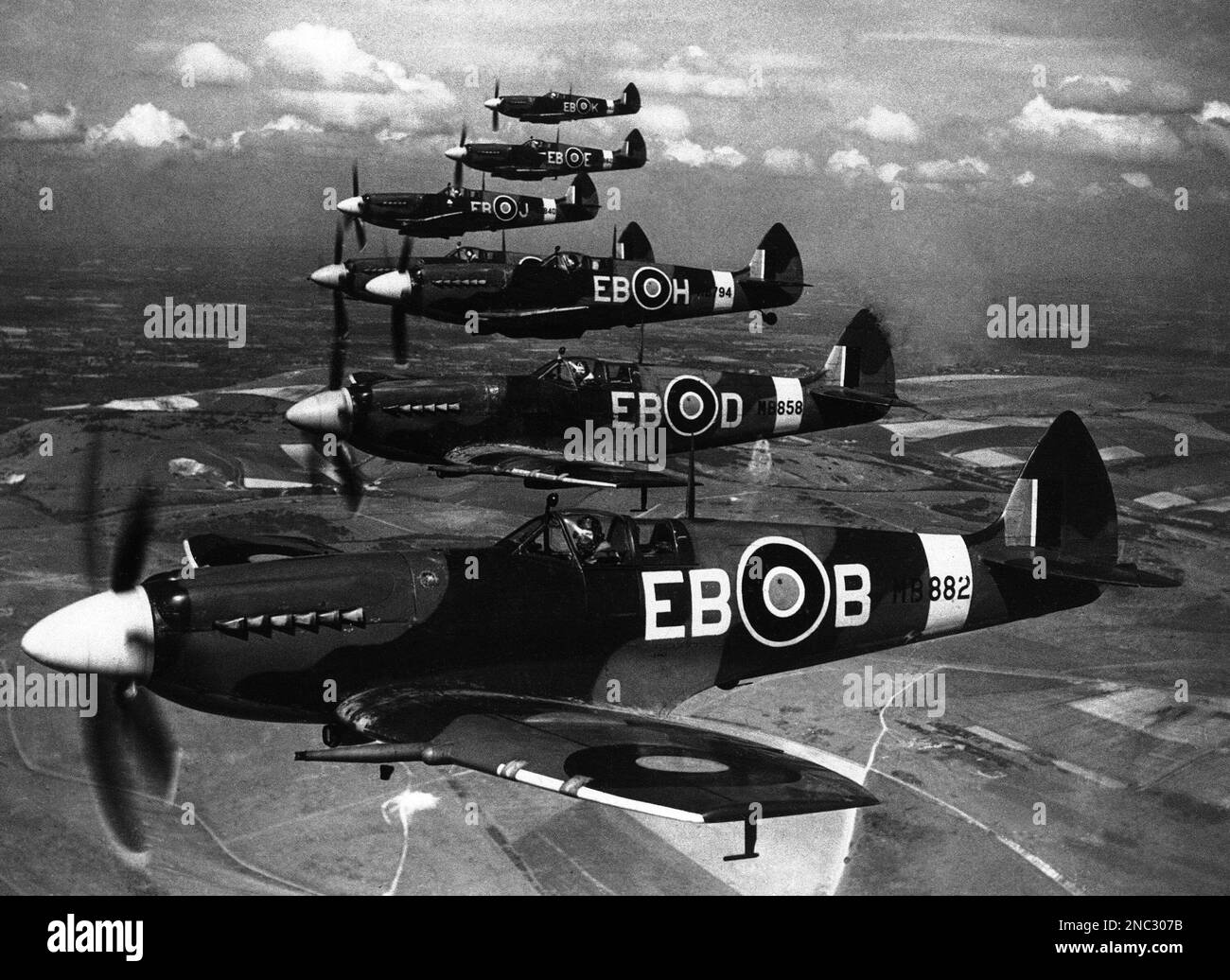 The Spitfire Mark XII, is fitted with Rolls Royce Griffon engine. A ...