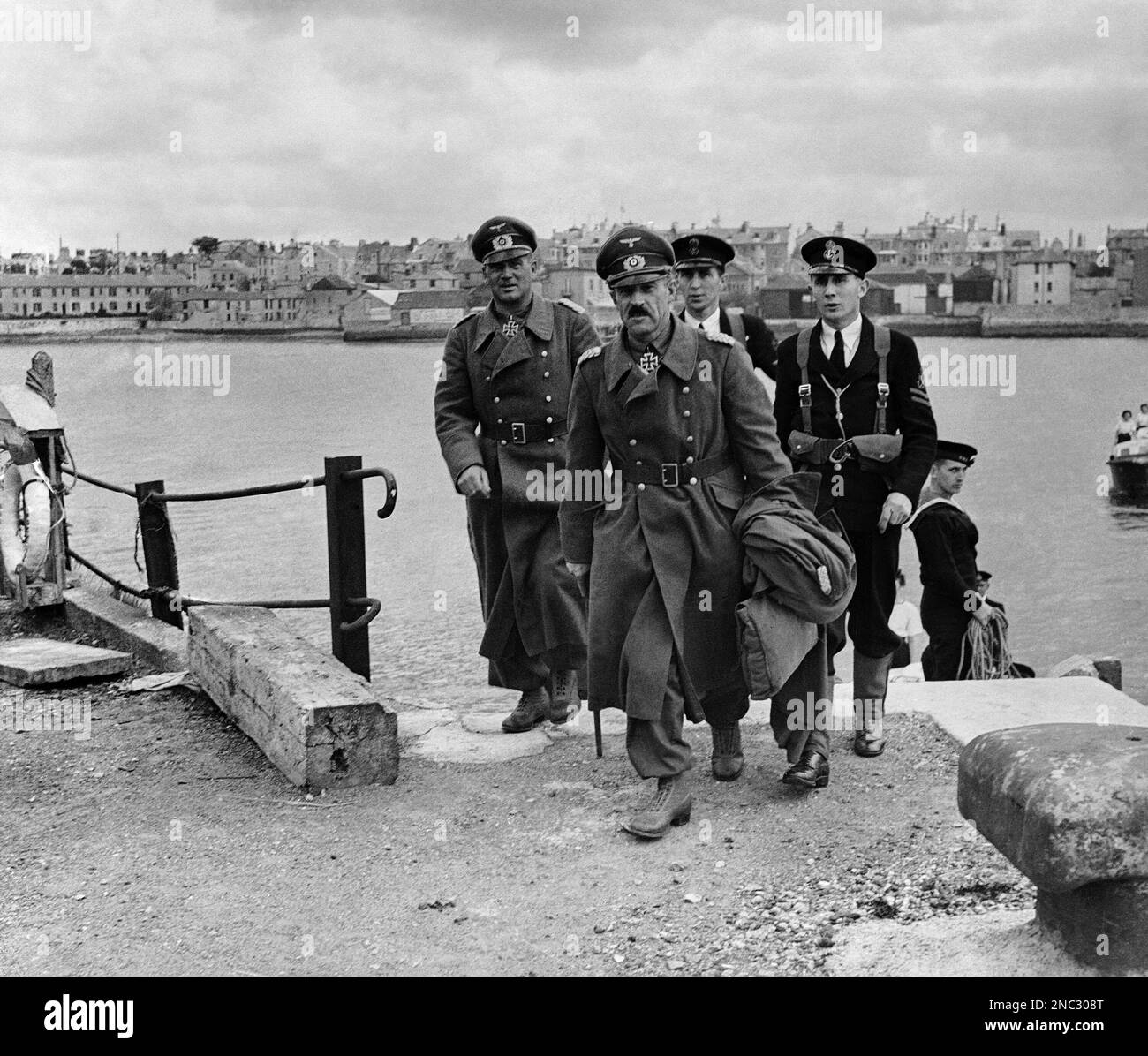 German Generals, Major General Schnarrenberger, in front, and Major ...