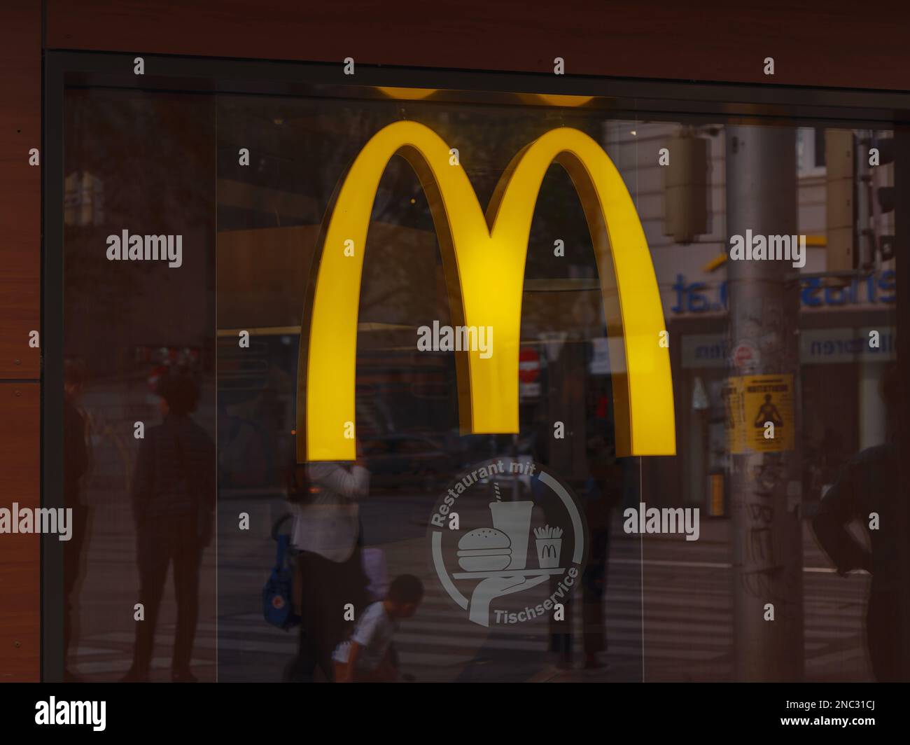 Vienna, Austria - August 8, 2022: McDonald's Restaurant in Munich ...