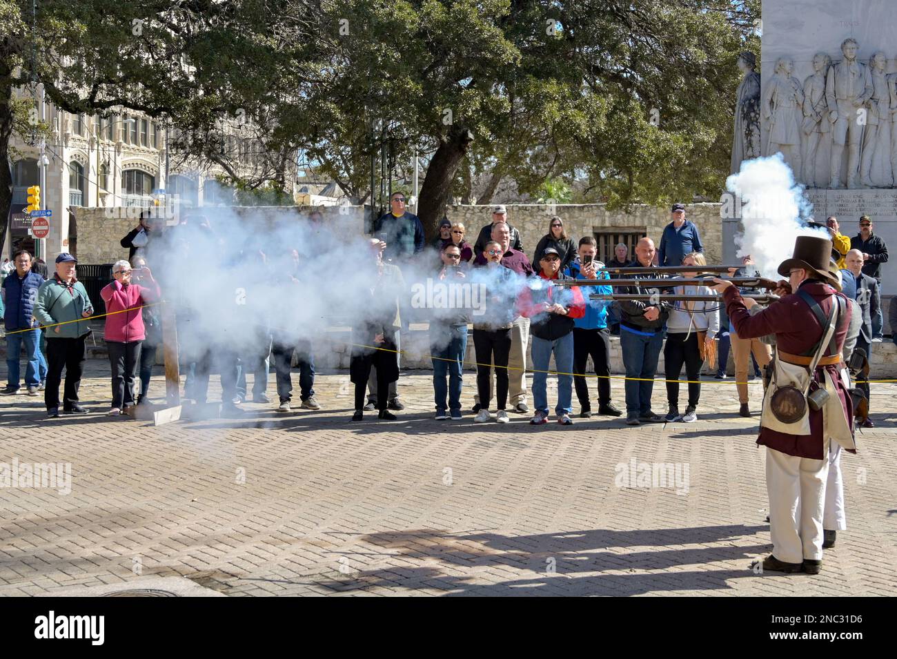 San Antonio, Texas, USA - February 2023: Volunteer museum staff ...