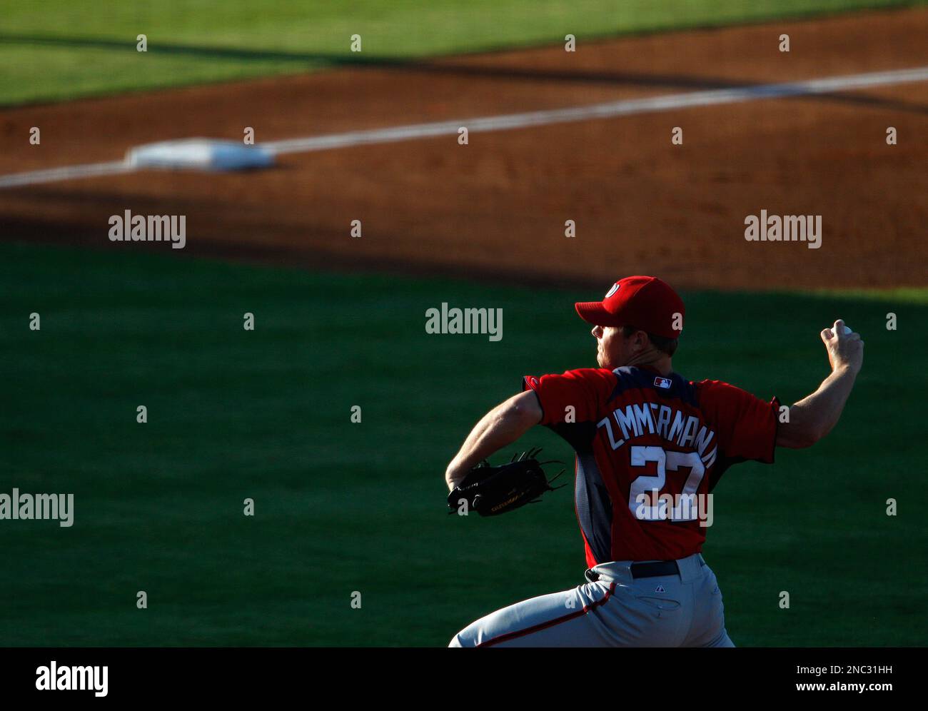 Washington Nationals pitcher Jordan Zimmermann throws in a spring ...