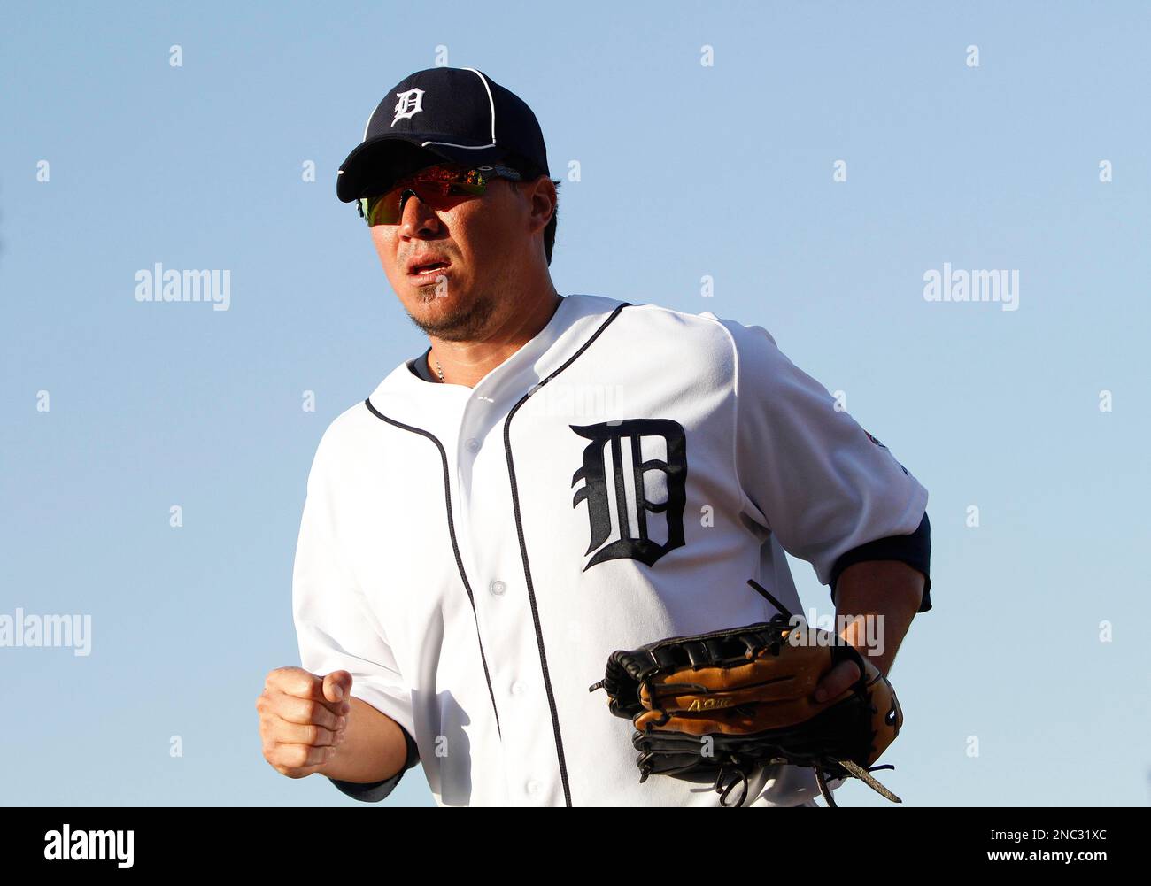 Detroit Tigers' Magglio Ordonez takes the field for a spring training ...