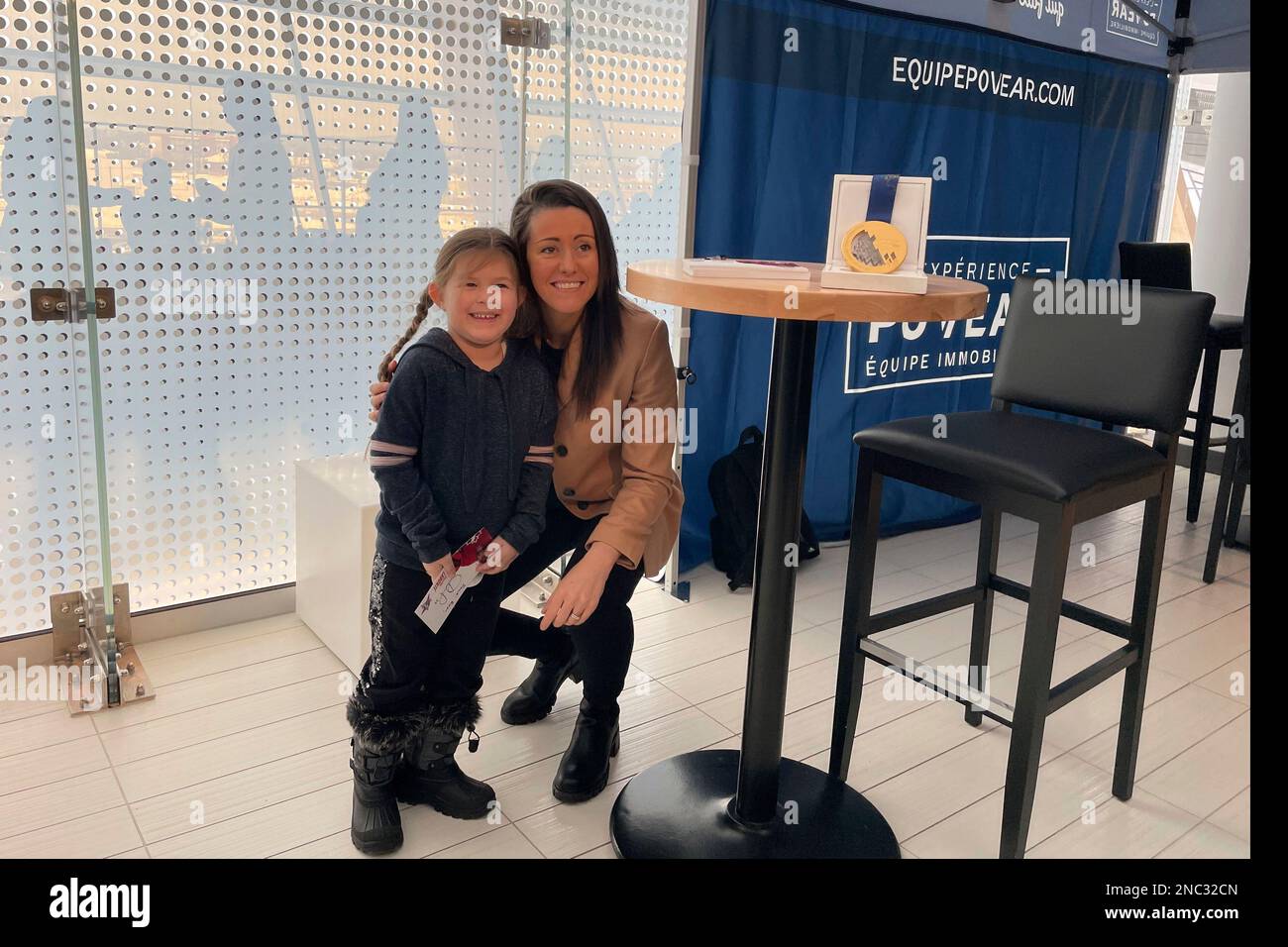 Three-time Olympic gold-medal-winning Canadian goalie Charline Labonte ...