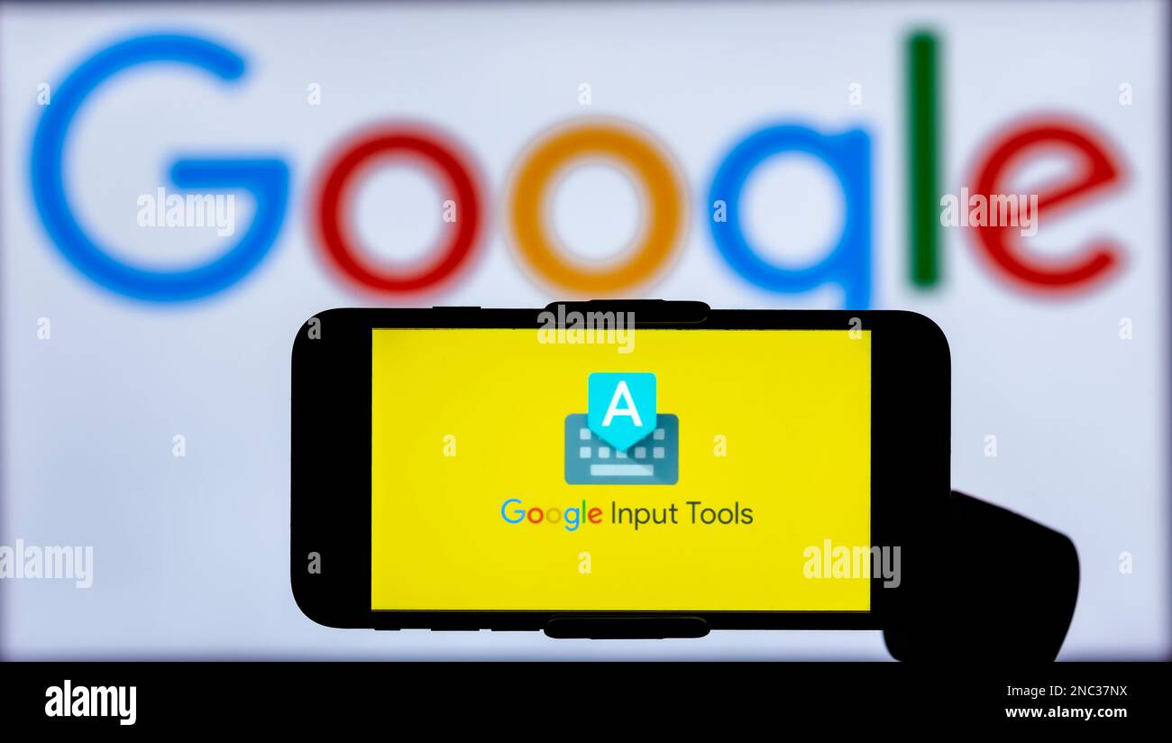 In this photo illustration, the logo of Google Input Tools is seen ...