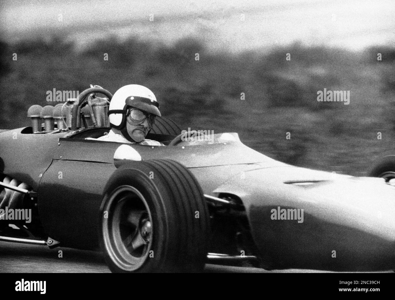 Nine times world motorcycling champion Mike Hailwood, is pictured at ...