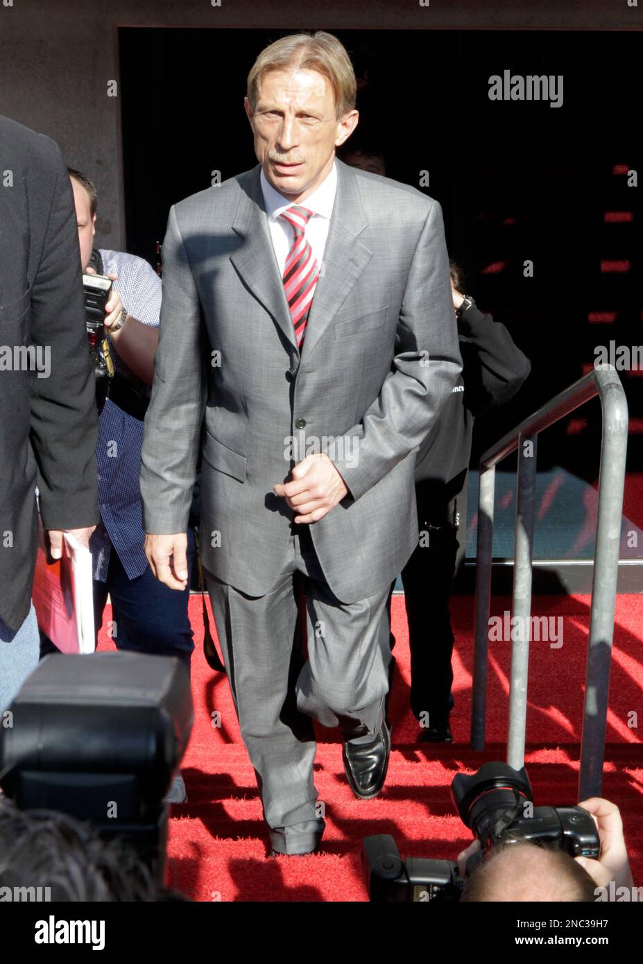 New coach of German soccer club Eintracht Frankfurt Christoph Daum ...