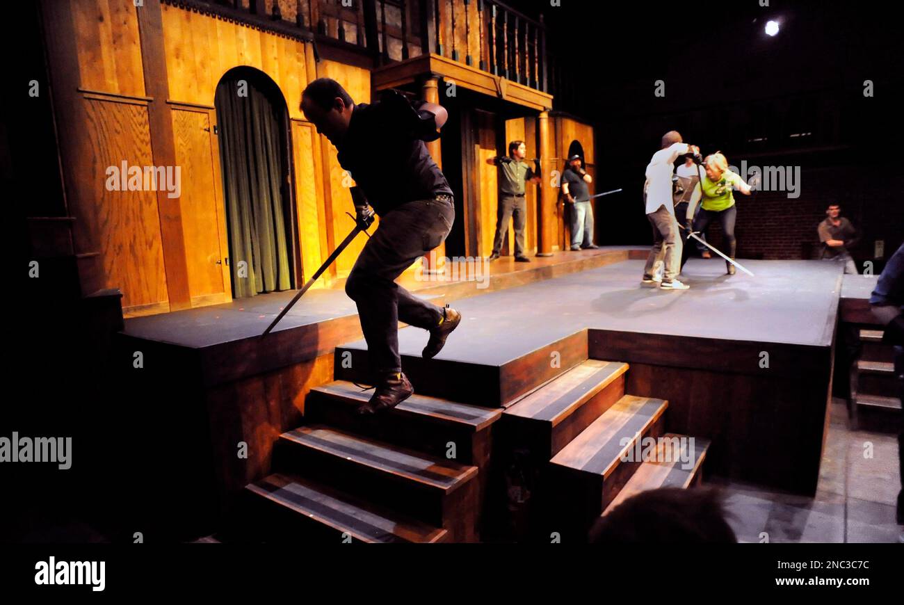 In this March 17, 2011 photo, cast members in the Atlanta Shakespeare ...