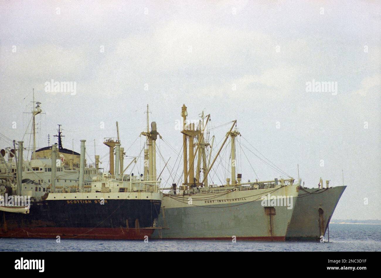 Some ships in the Bitter Lakes which were abandoned by their original ...