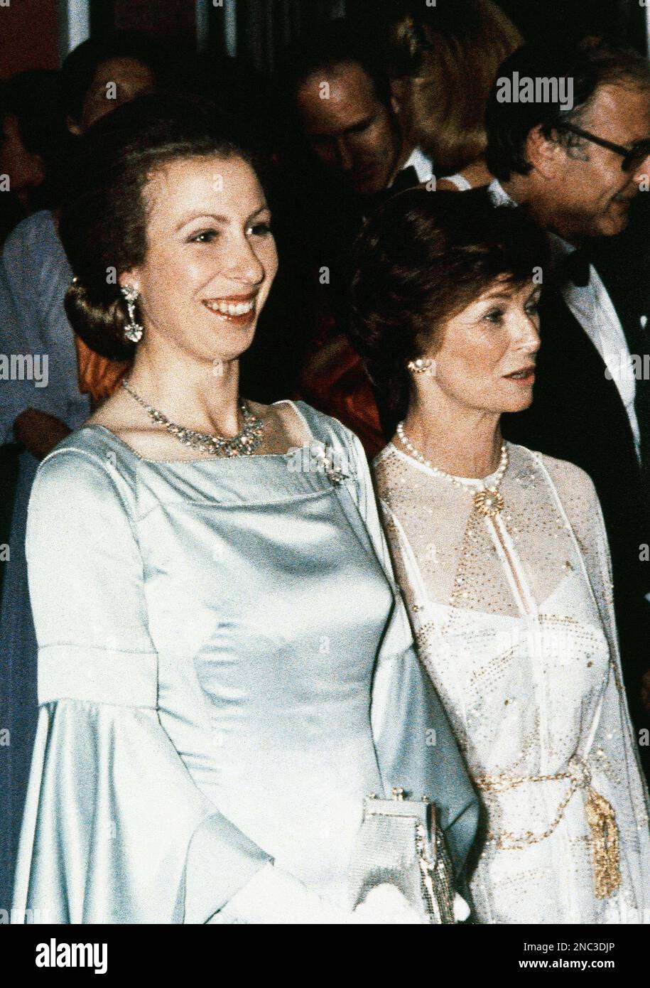 Princess Anne, daughter of Britain’s Queen Elizabeth II, smiles during ...