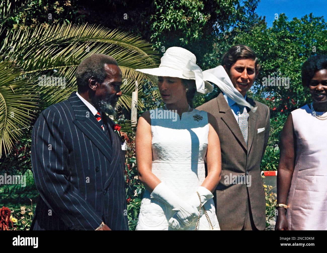 From left to right: Kenyan President Jomo Kenyatta, Princess Anne, her ...