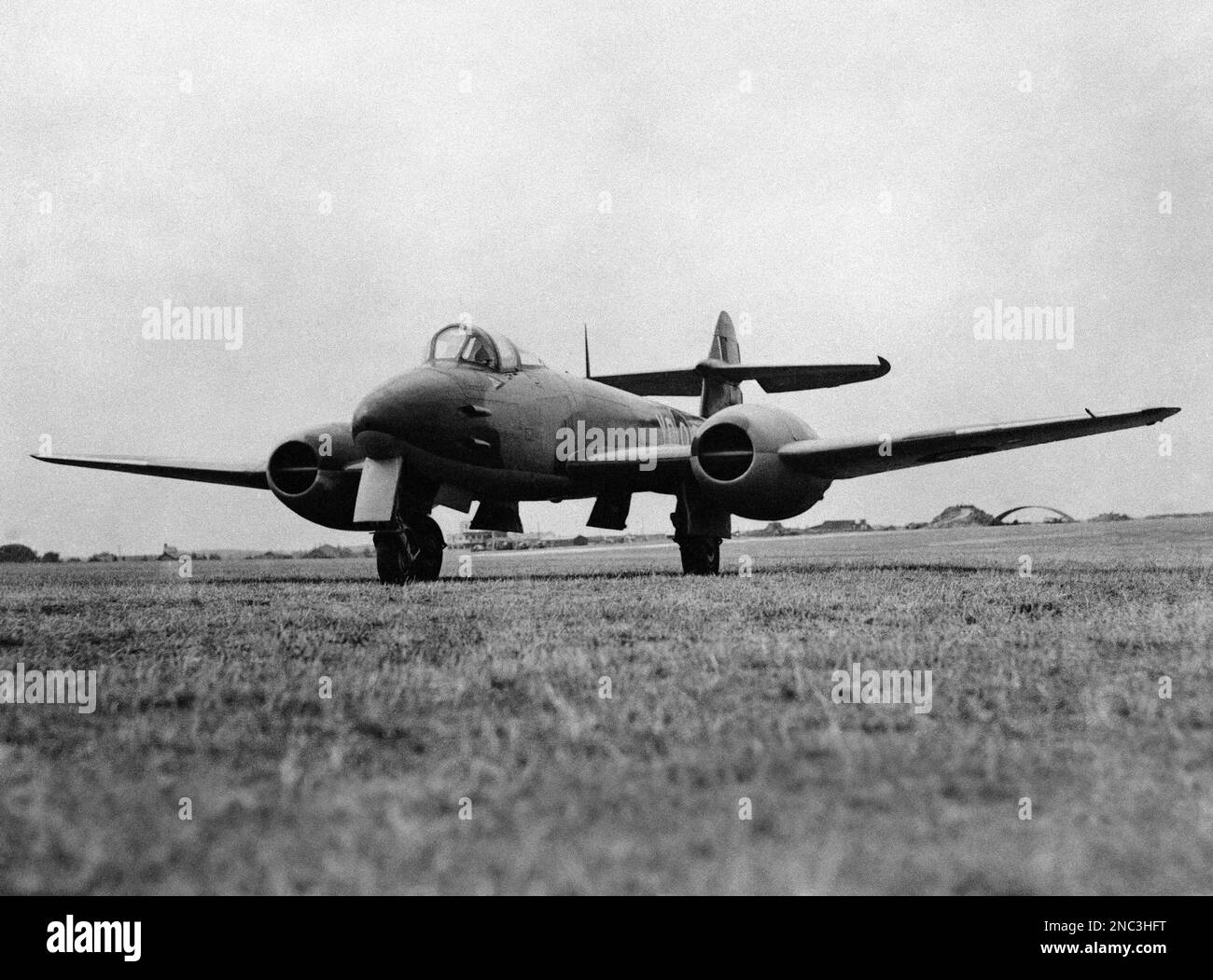 The Royal Air Force’s jet-propelled aircraft, the Meteor. It is a ...