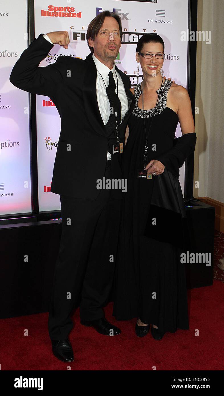 Kevin Sorbo and his wife Sam arrives at Muhammad Ali Celebrity Fight ...