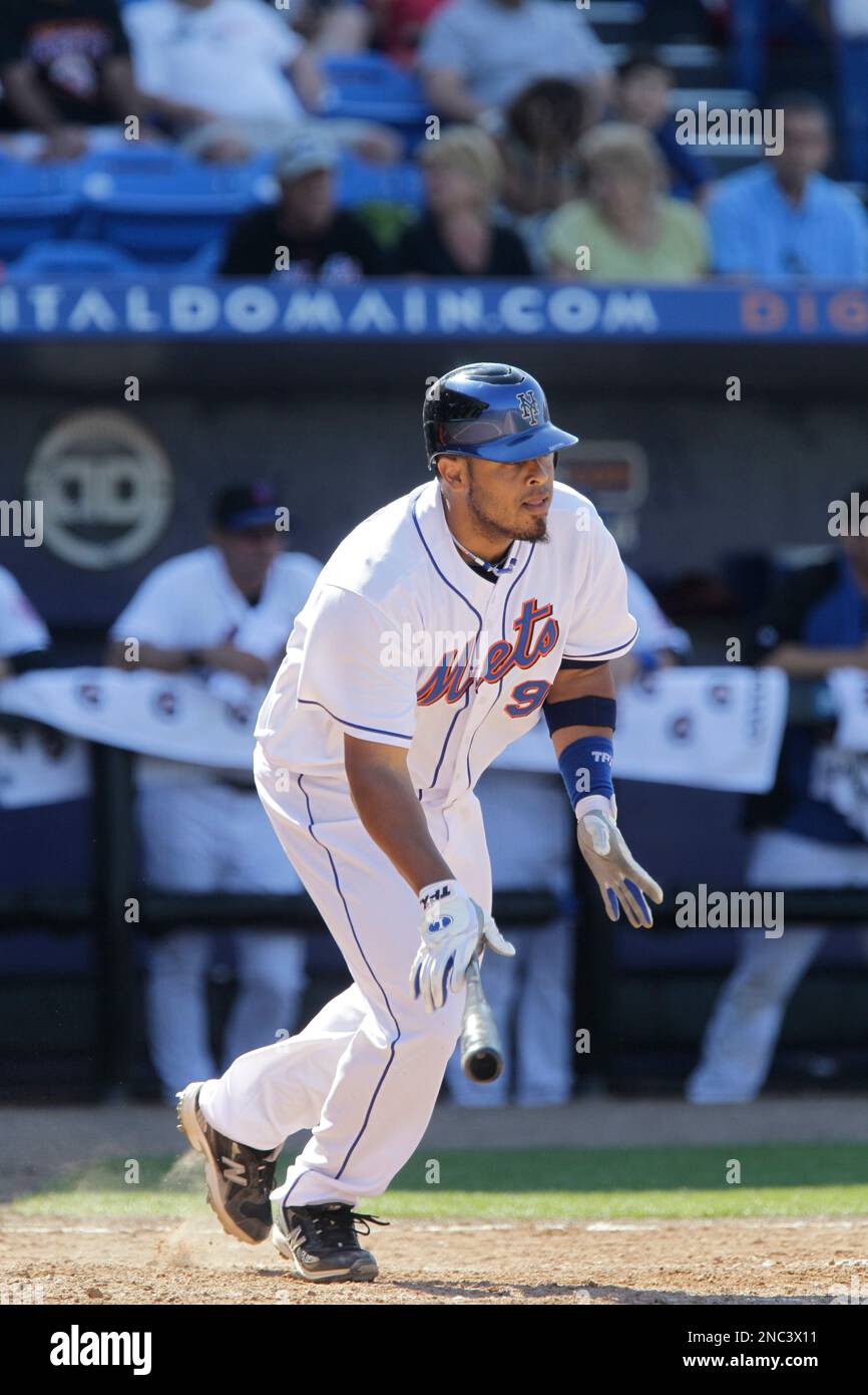 New York Mets Ronny Paulino (9) during a spring training baseball game ...