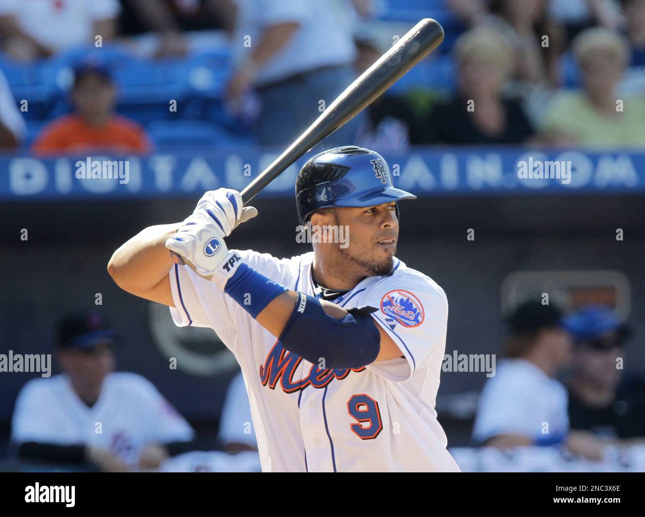 New York Mets Ronny Paulino (9) during a spring training baseball game ...