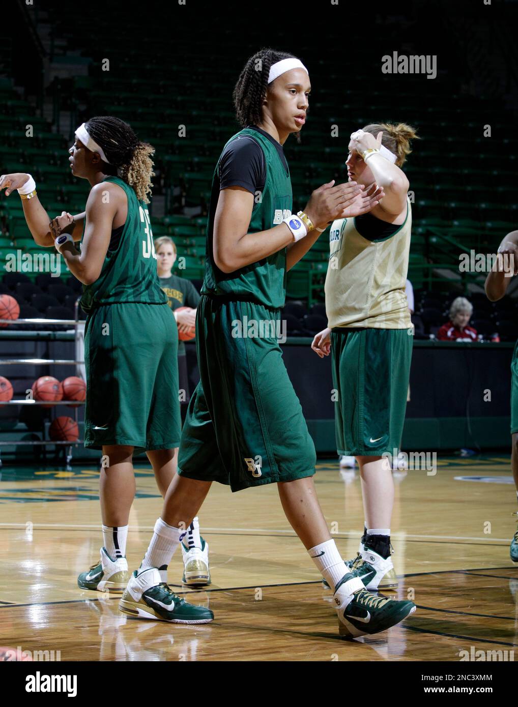 Baylor center Brittney Griner (42) during practice in the first round ...
