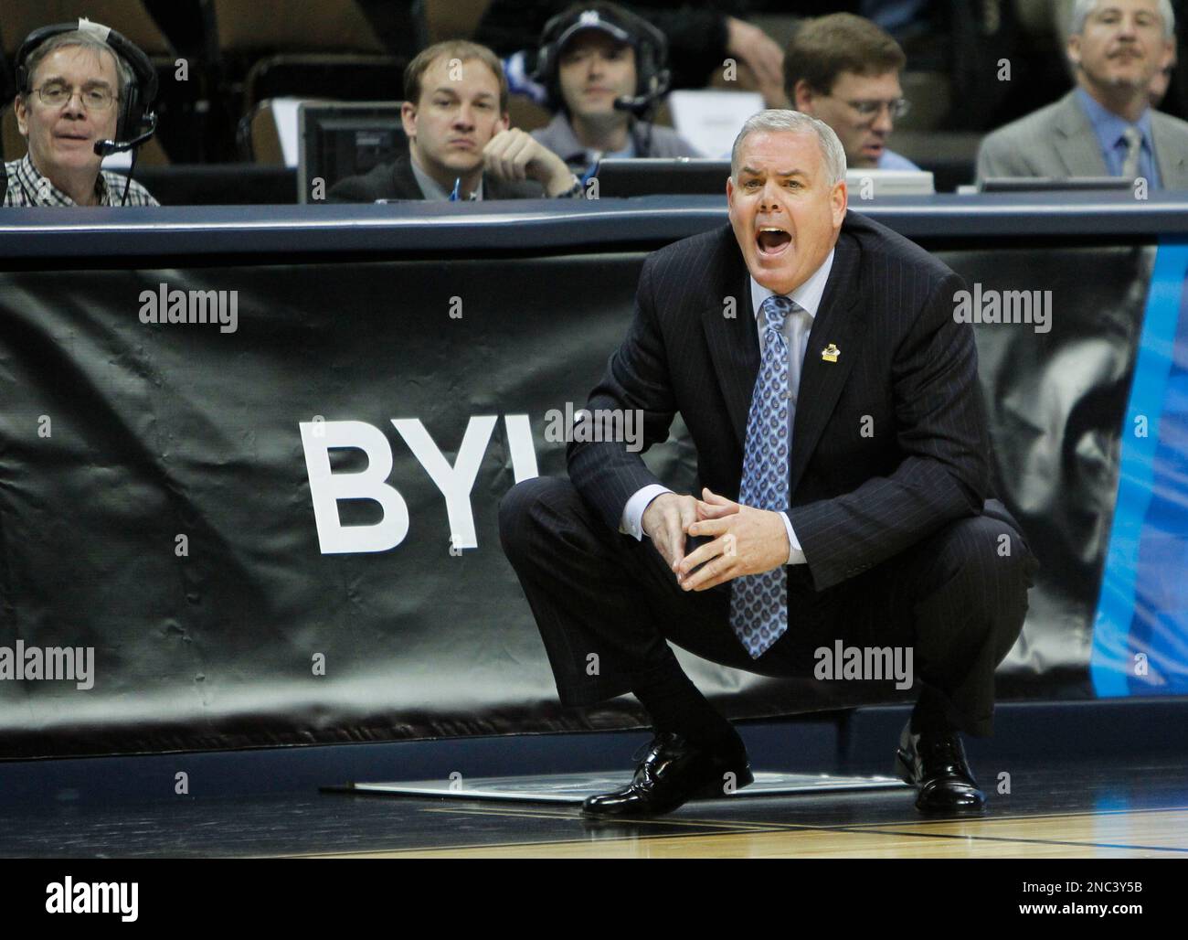 BYU coach Dave Rose during a Southeast regional second round NCAA ...