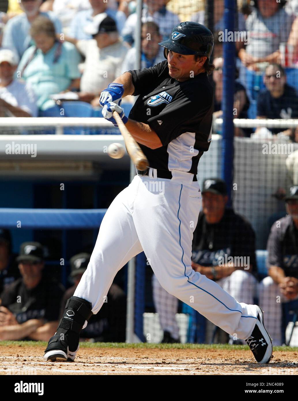 Toronto Blue Jays Travis Snider bats against the New York Yankees in ...