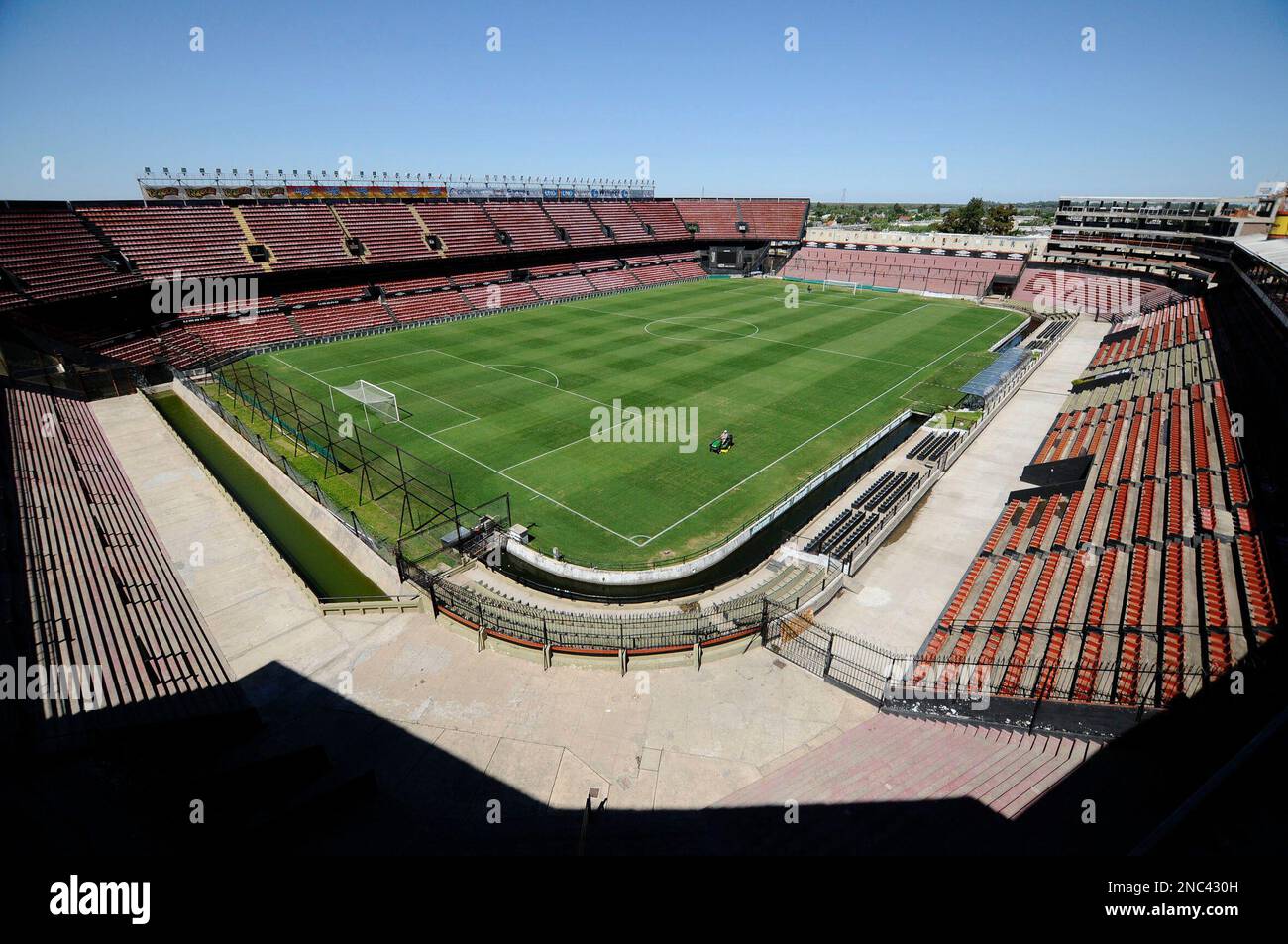 A view of the "Brigadier Estanislao Lopez" stadium in Santa Fe ...