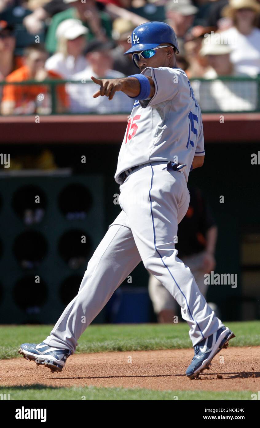 Los Angeles Dodgers' Rafael Furcal during their spring training ...