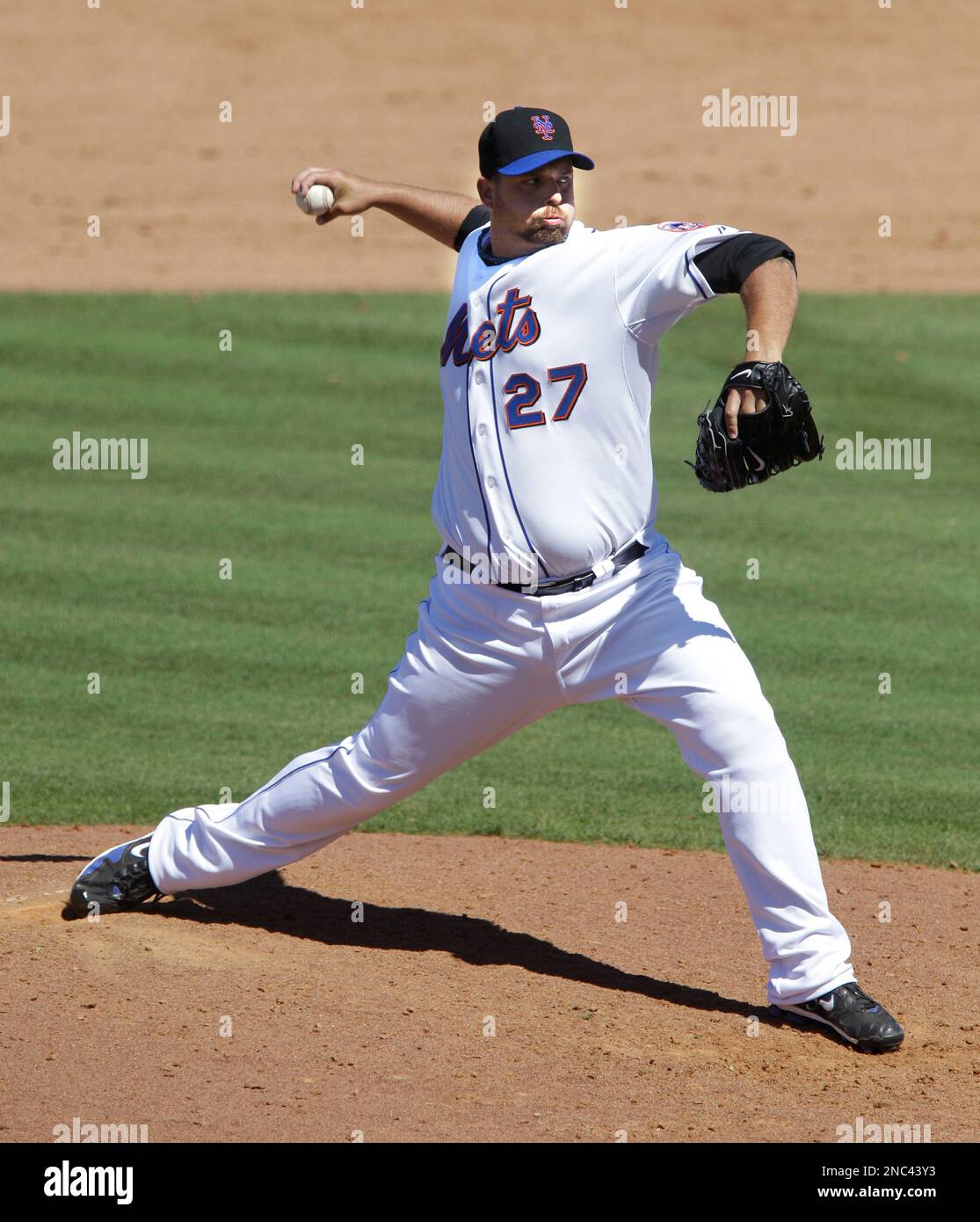 New York Mets pitcher Boof Bonser (27)during a spring training baseball ...