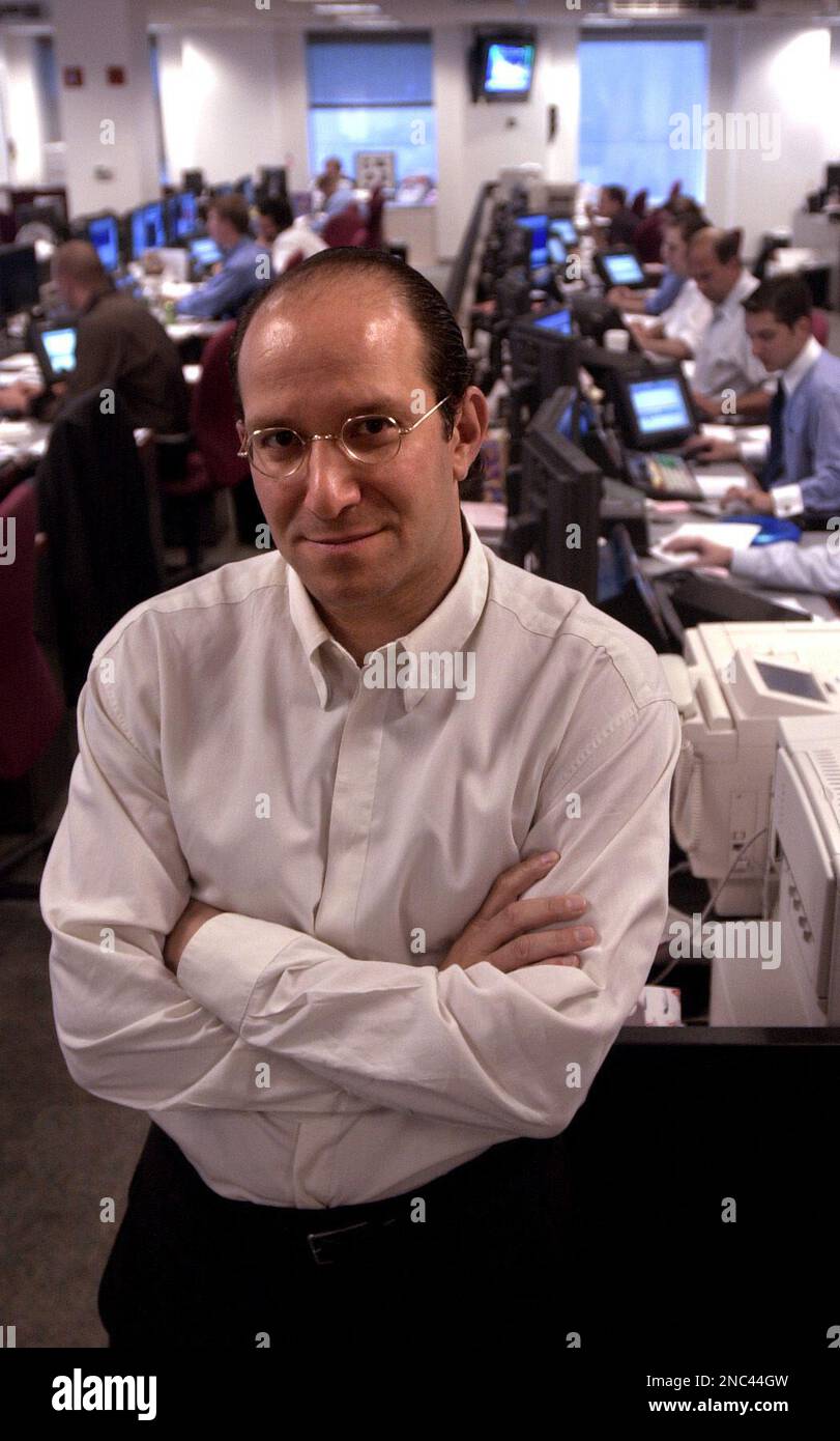 Howard Lutnick on the trading floor of the company's New York office ...