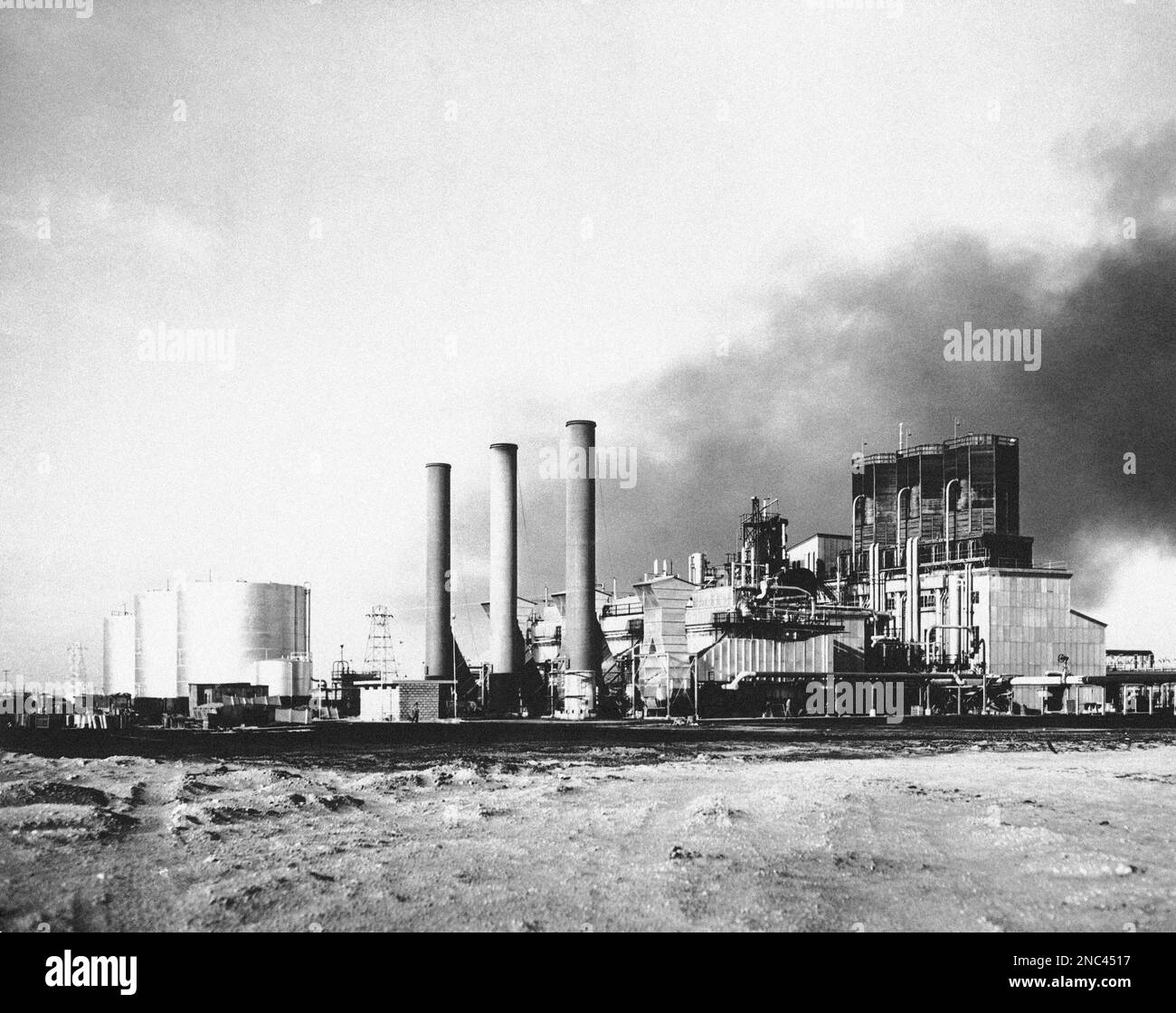 A general view of the Arabian American Oil Company’s Abqaiq Powerhouse ...
