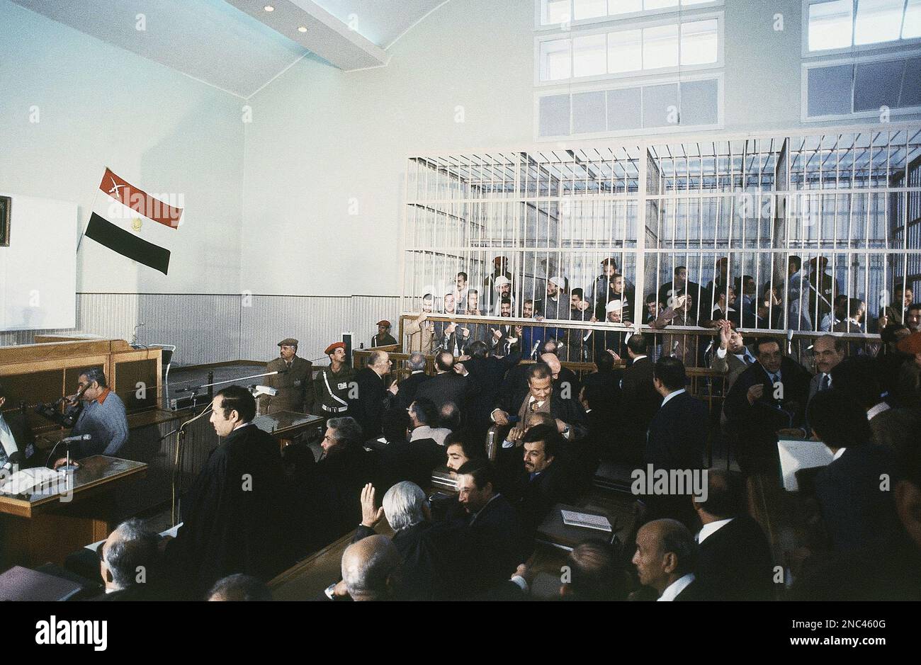 The trial of 24 members of a Muslim extremist group was resumed in ...