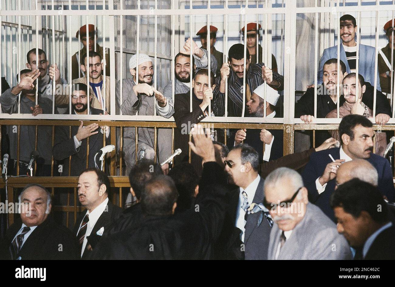 The trial of 24 members of a Muslim extremist group was resumed in ...