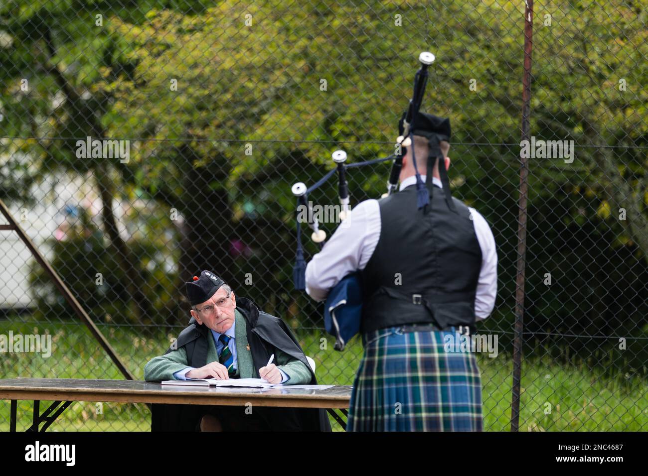 Gordon Castle Highland games near Fochabers in Moray, Scotland Stock ...