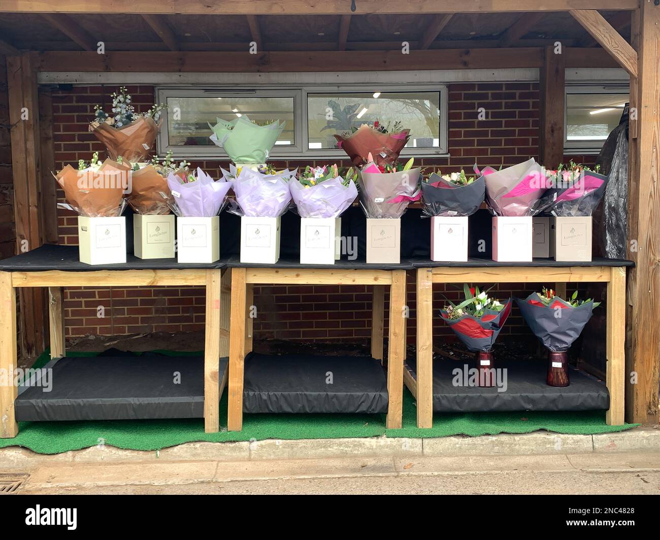 Bagshot, Surrey, UK. 14th February, 2023. Longacres Garden Centre in ...