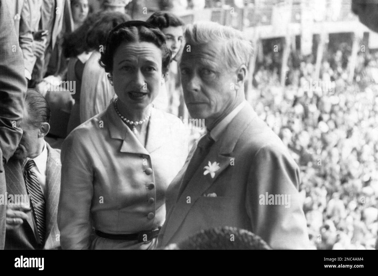 The Duke of Windsor, Prince Edward, and the Duchess, the former Wallis ...