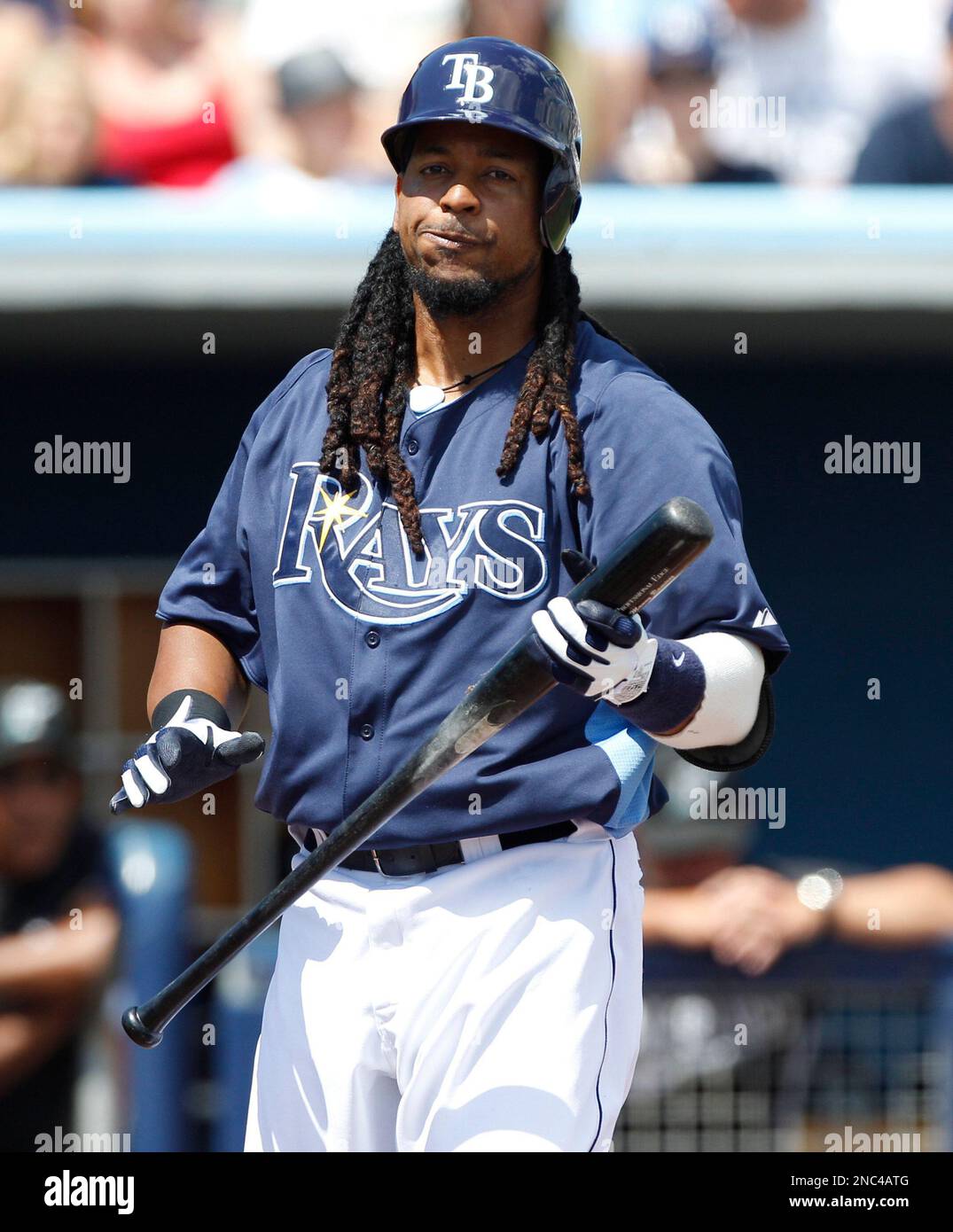 Tampa Bay Rays Manny Ramirez at spring training baseball in Port ...