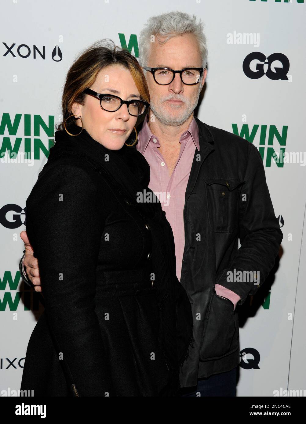 Actor John Slattery and wife Talia Balsam attend the premiere of 'Win ...