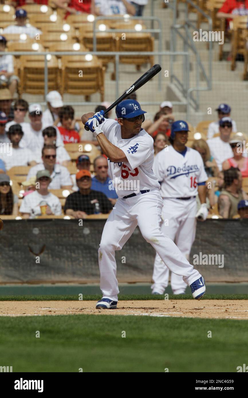 Los Angeles Dodgers' Ivan DeJesus waits to bat during the first inning ...