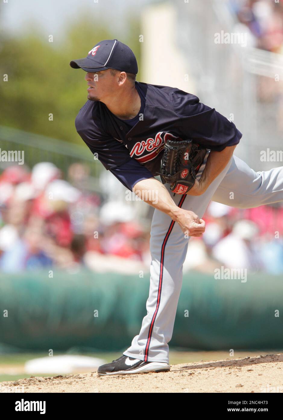 Atlanta Braves relief pitcher Scott Proctor (43) during a spring ...