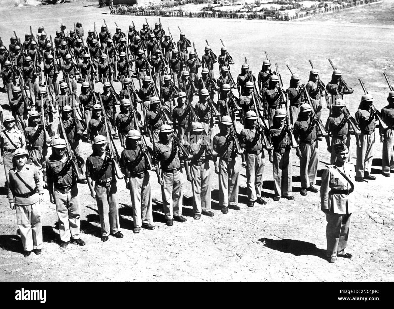 The Arab legion, who are co-operating with the British forces in ...