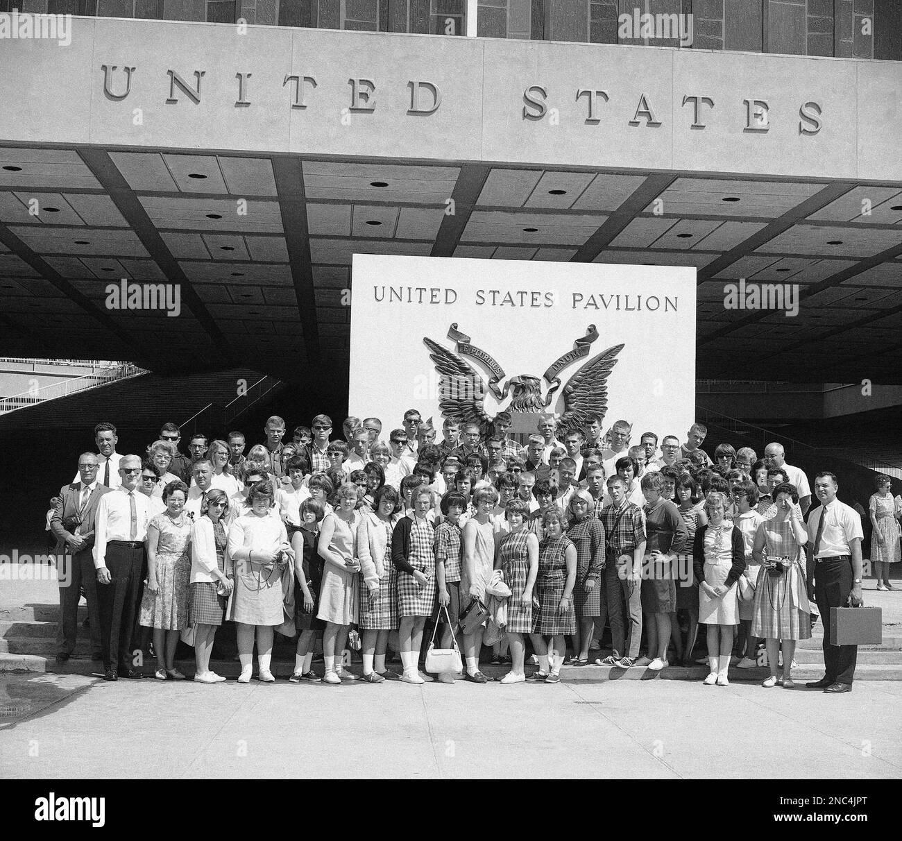 Members of the Pawnee City, Neb., High School band gather in front of ...
