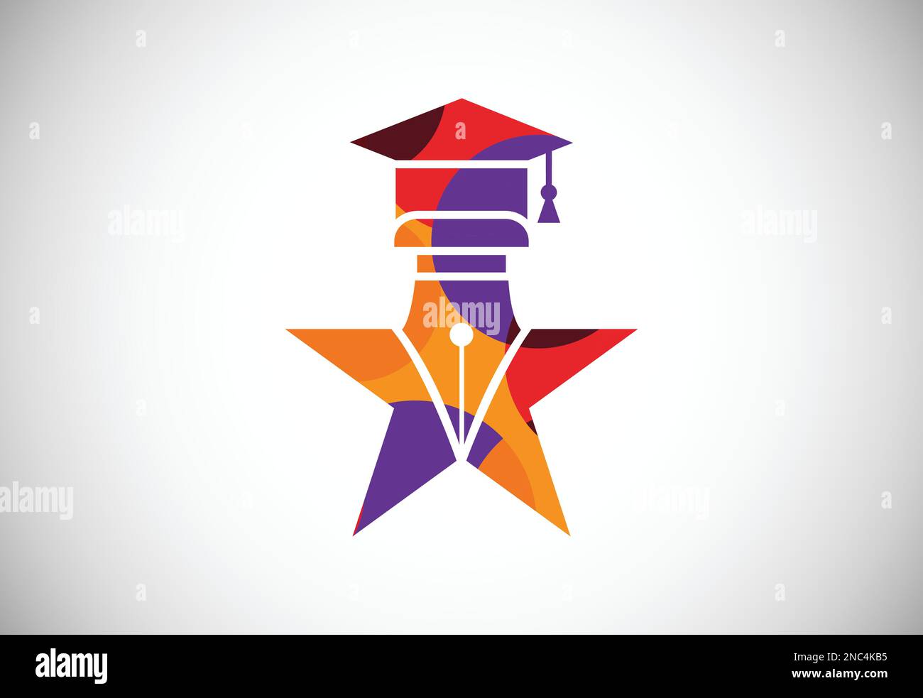 Modern low poly style education logo design, Geometric, and triangle ...