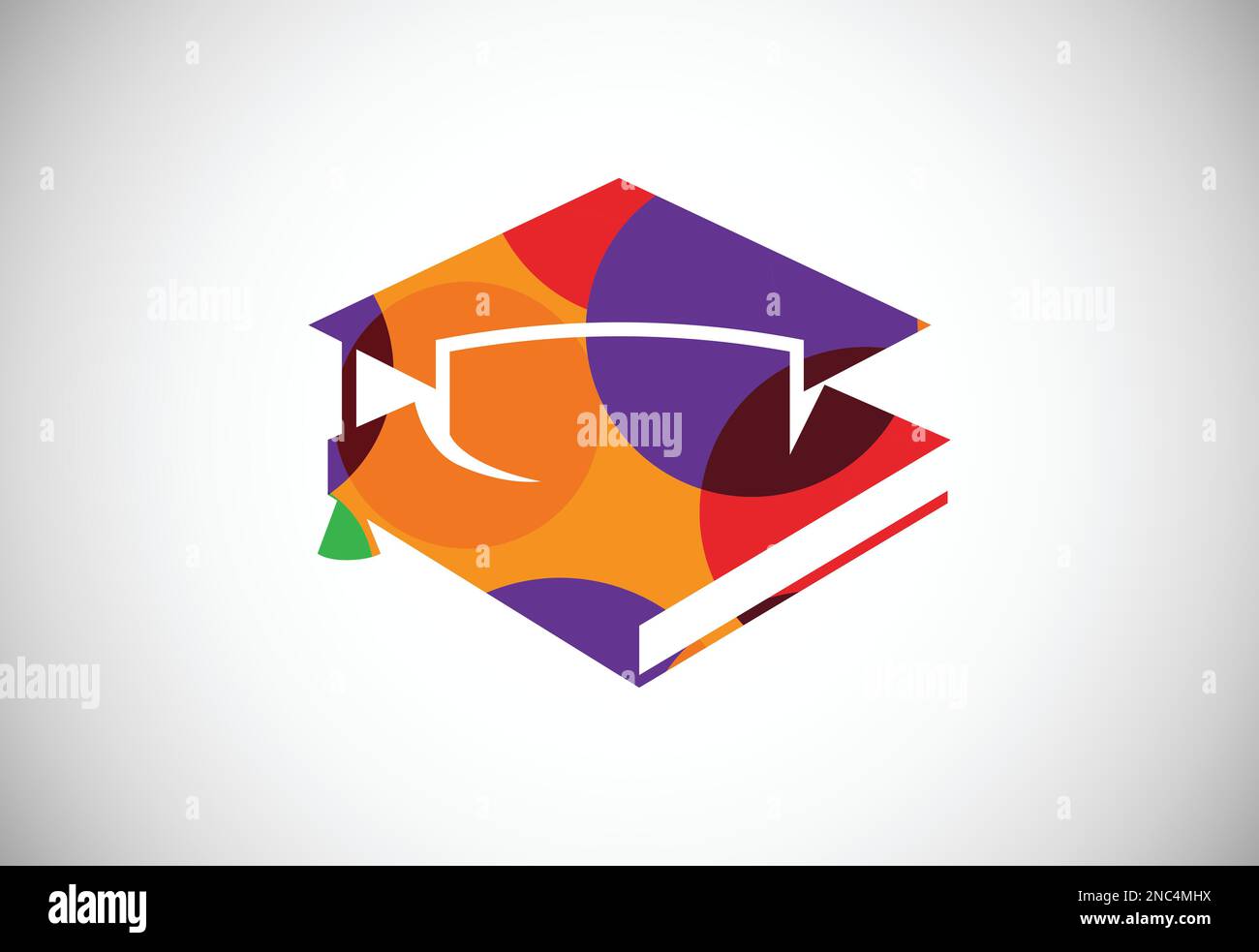 Modern low poly style education logo design, Geometric, and triangle ...