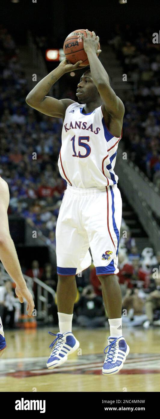 Kansas guard Elijah Johnson (15) during the second half of an NCAA ...