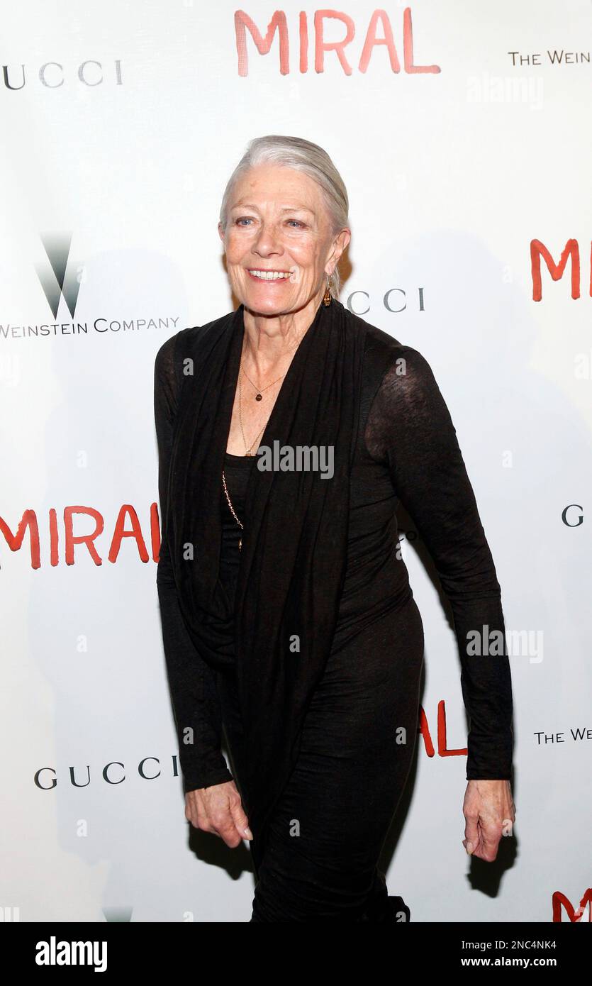 Actress Vanessa Redgrave arrives for the premiere of "Miral" at United ...