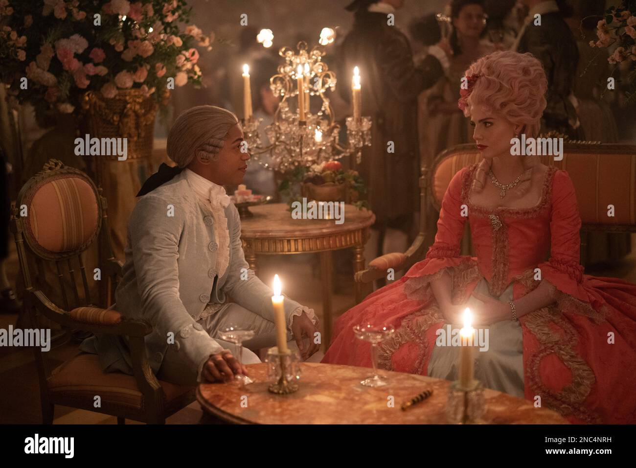 Kelvin Harrison Jr. and Lucy Boynton in the film CHEVALIER. Photo by ...