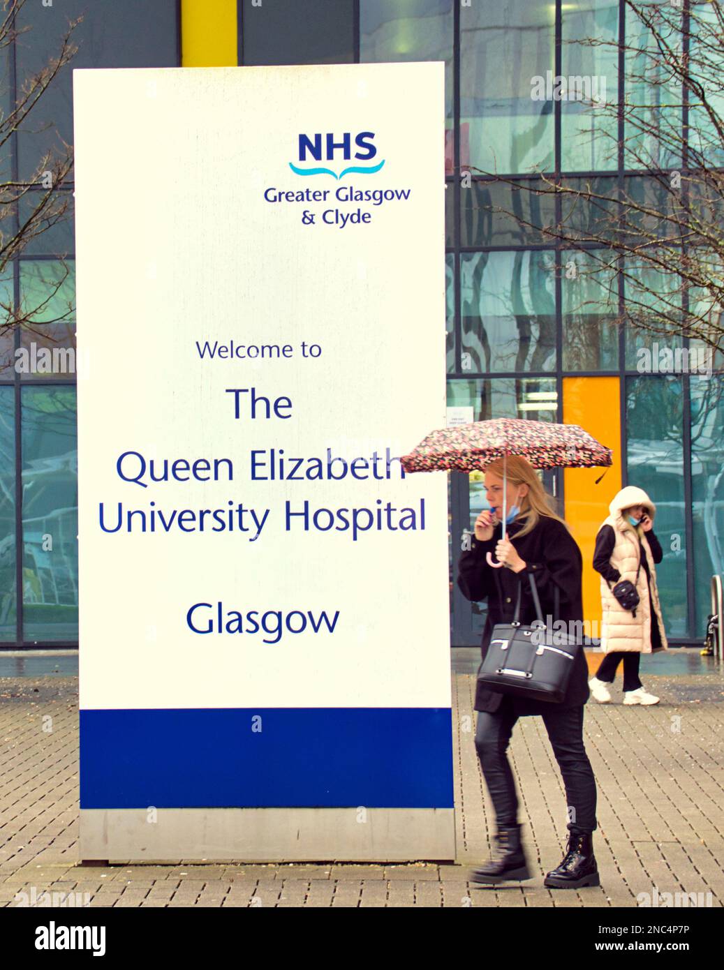Glasgow, Scotland, UK 14th February, 2023. Queen Elizabeth University ...