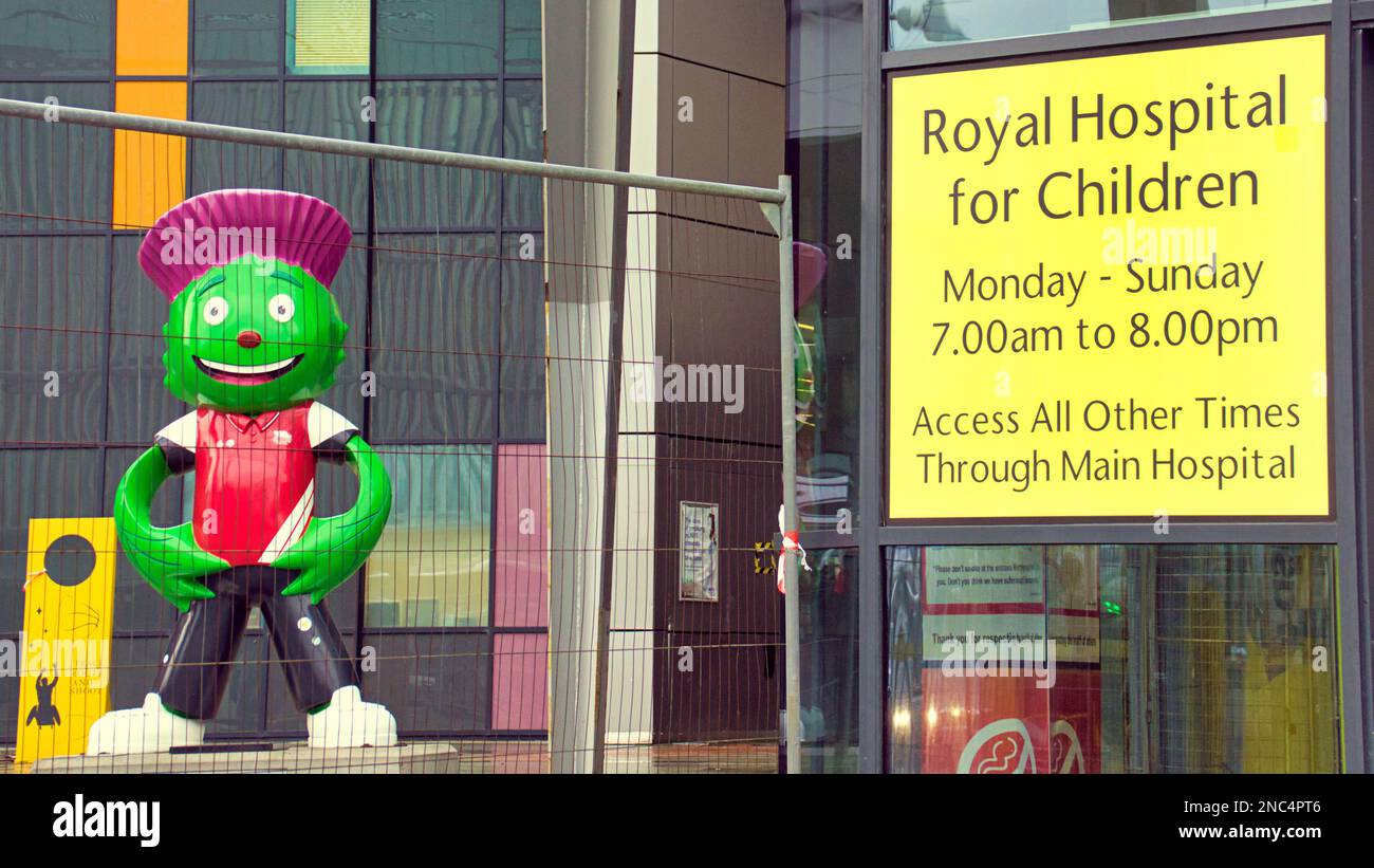 Glasgow, Scotland, UK 14th February, 2023. Queen Elizabeth University ...