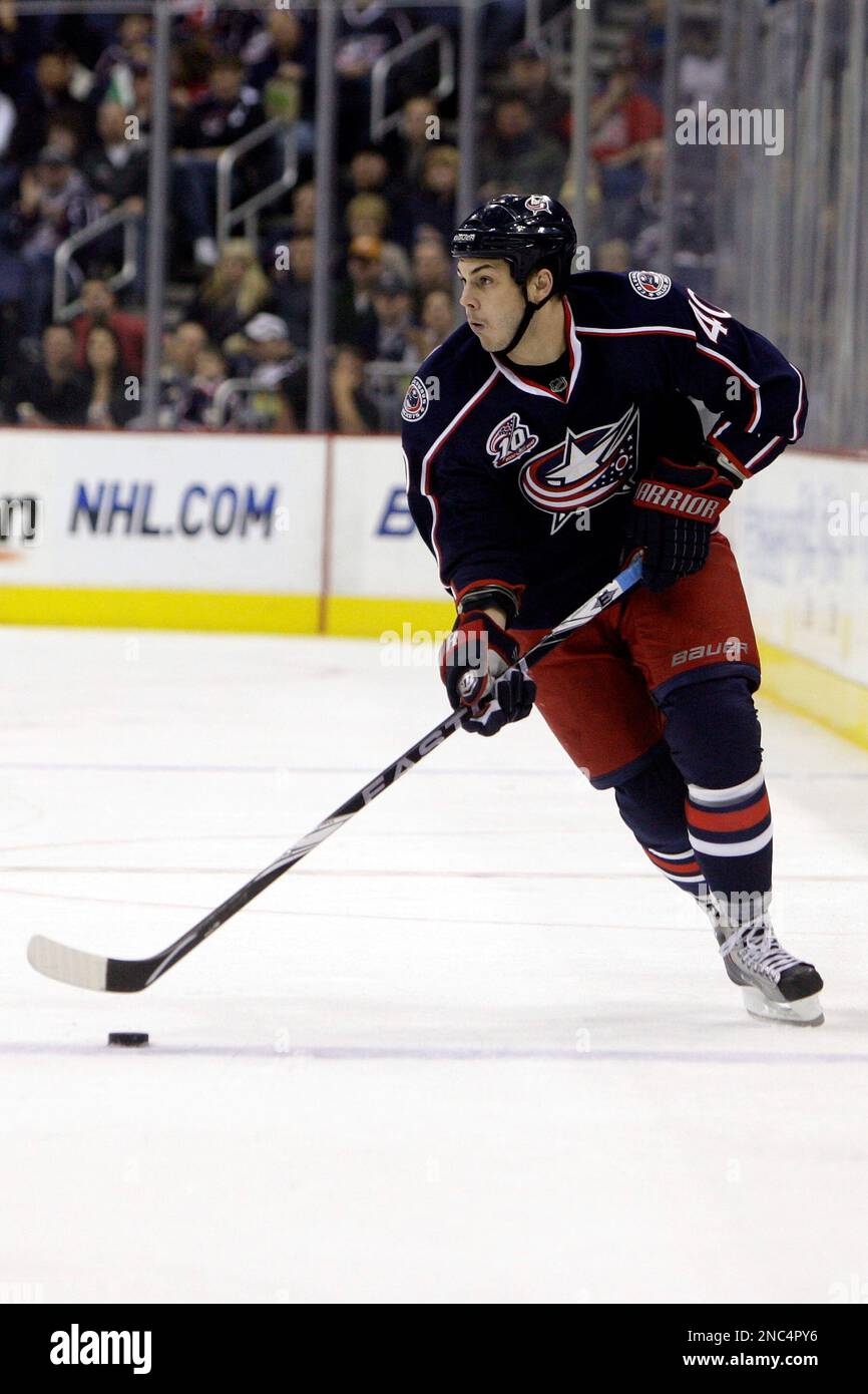 Columbus Blue Jackets' Jared Boll plays against the St. Louis Blues ...