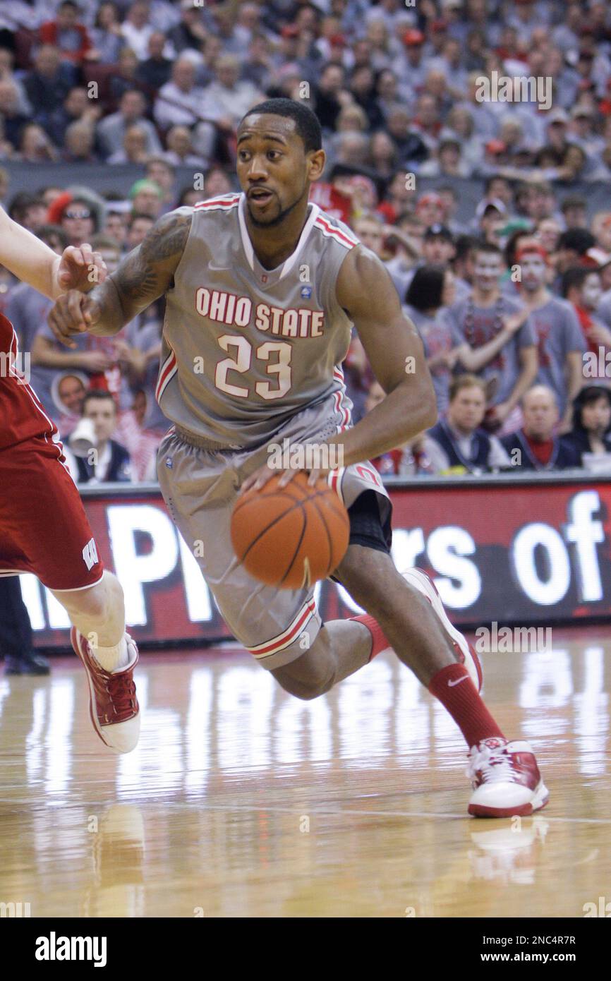 Ohio State's David Lighty #23 plays against Wisconsin in an NCAA ...