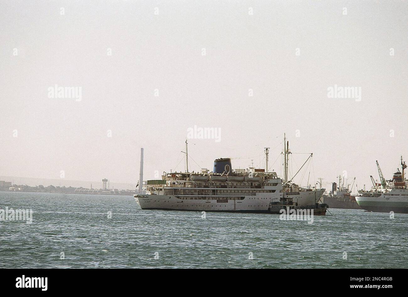 Egyptian Mine hunter ship sweepers operating in the Gulf of Suez, Egypt ...