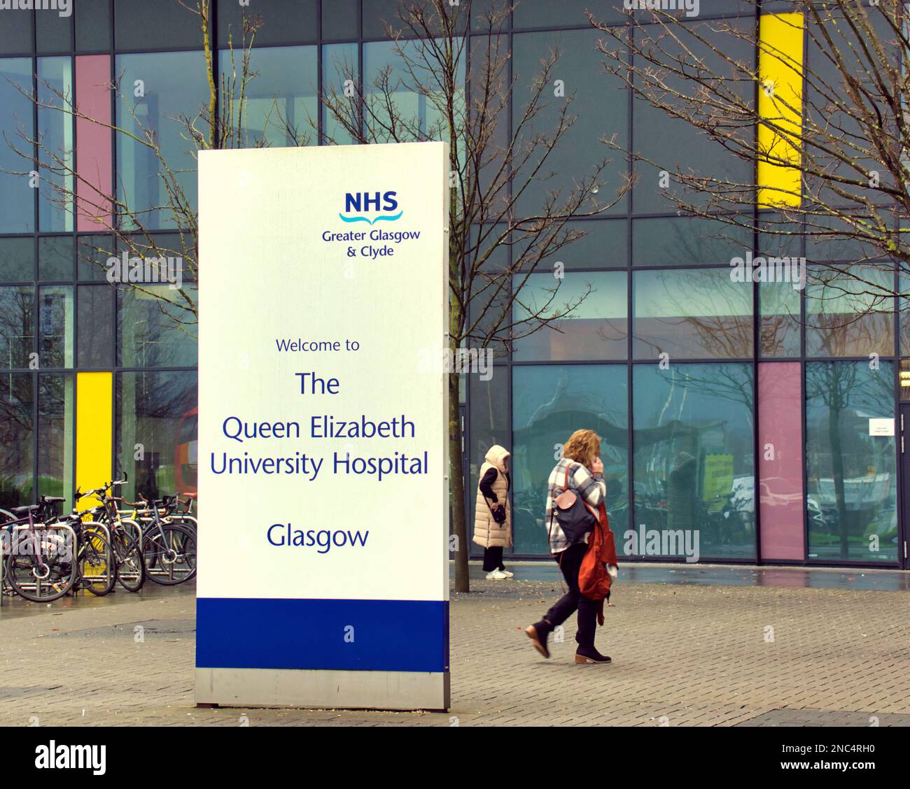 Glasgow, Scotland, UK 14th February, 2023. Queen Elizabeth University ...