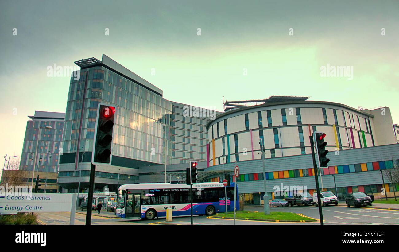 Glasgow, Scotland, UK 14th February, 2023. Queen Elizabeth University ...