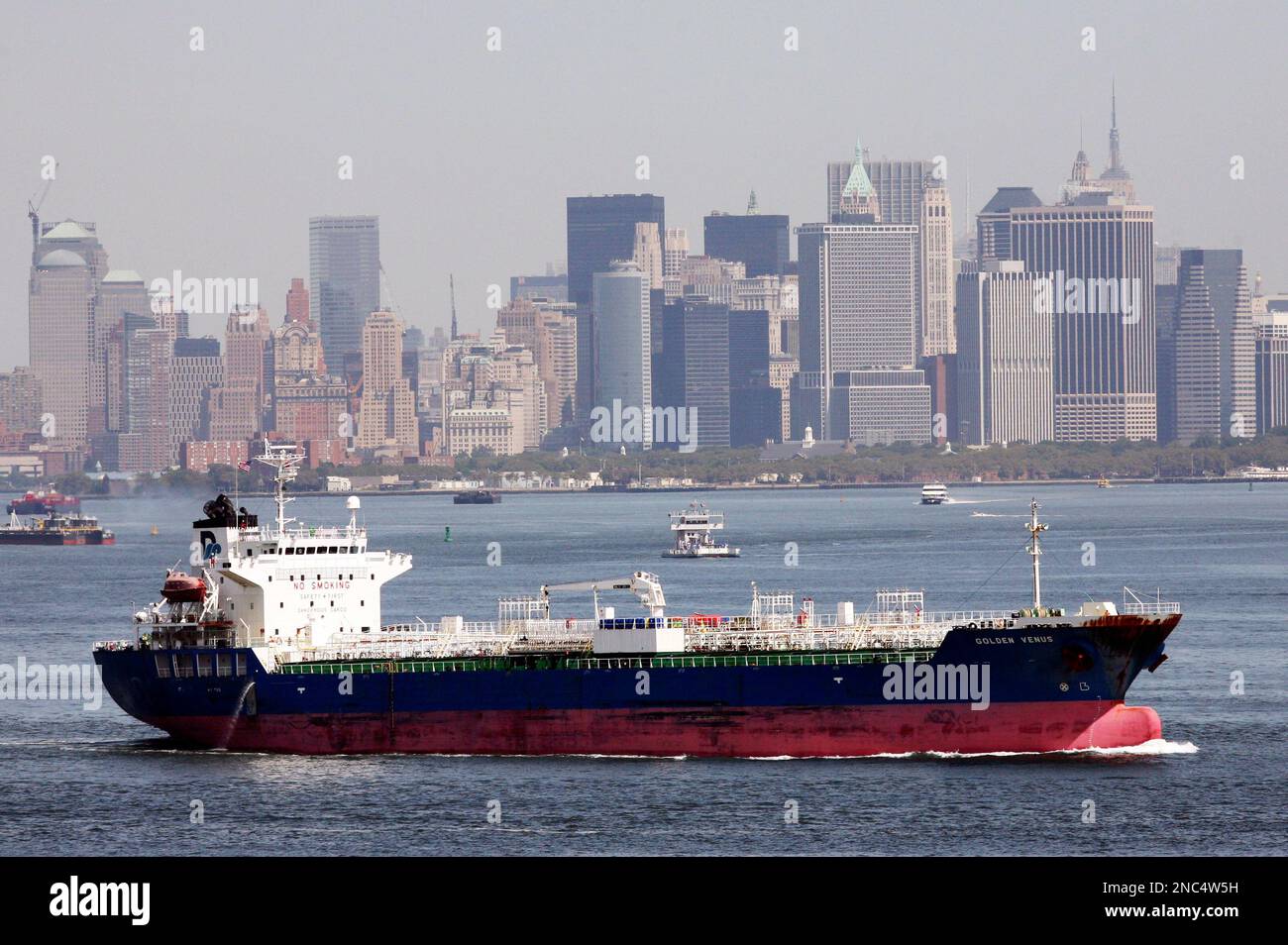 FILE - In this file photo of Aug. 27, 2008, an oil tanker makes its way ...